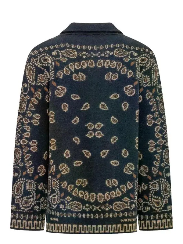 Alanui Bandana Jacquard Knit Shirt - Blue