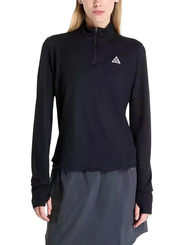 Nike Dri-fit 1/2-zip Top - Black