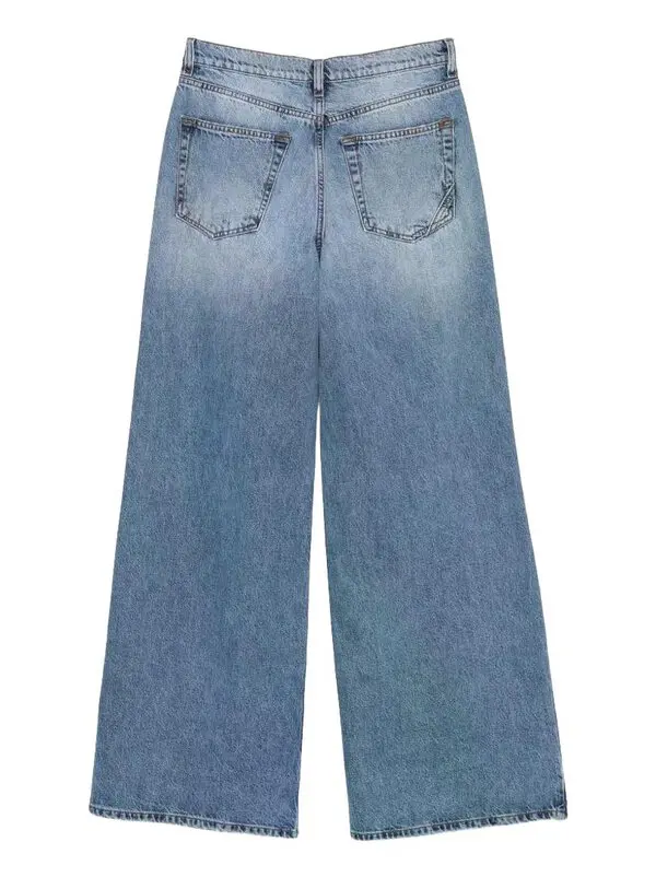 3x1 The Kat Darted Wide-leg Jeans - Blue