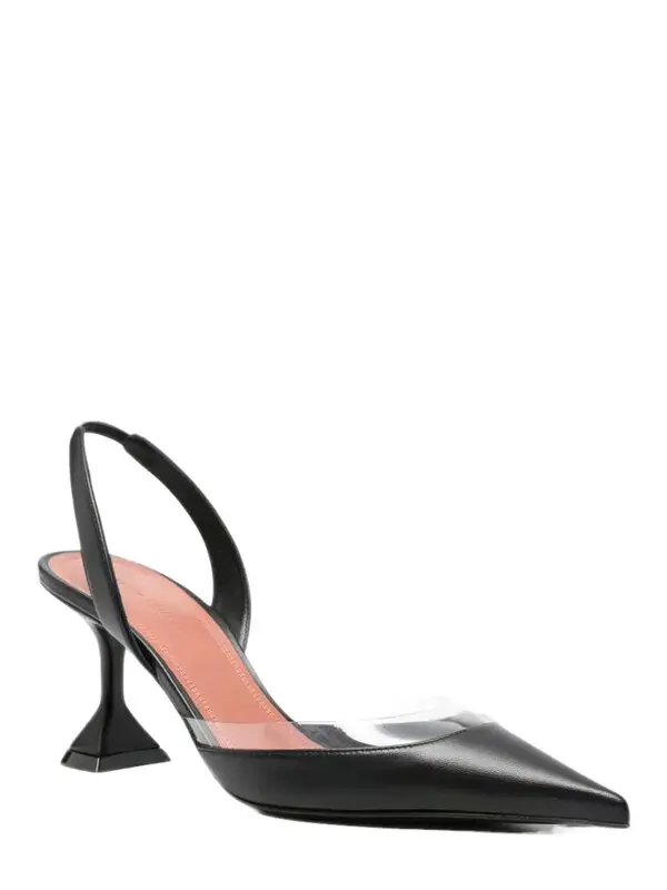 Amina Muaddi Lara Pointed Pumps - Black