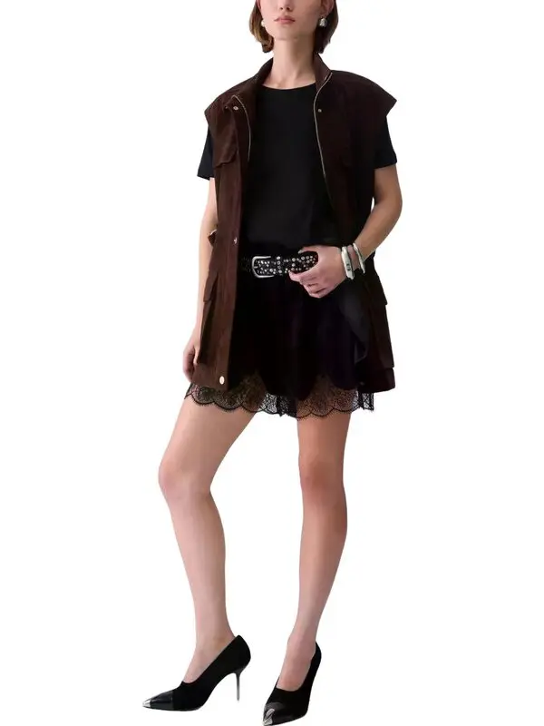 Liu Jo Jacquard Shorts With Lace Trim - Black