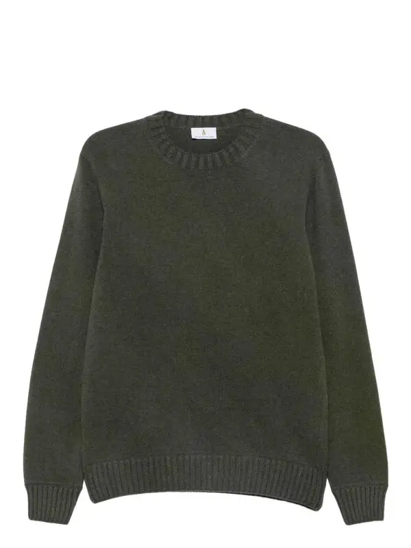 MAGAZZINO RICAMBI Ribbed-knit Crew Neck Sweater - Green