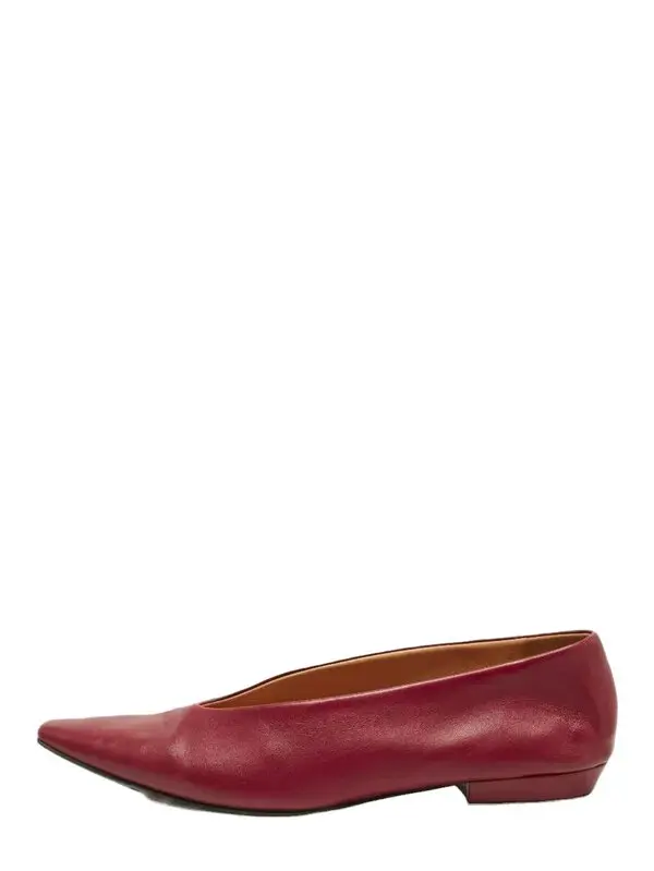 Bottega Veneta Leather Ballet Flats - Red