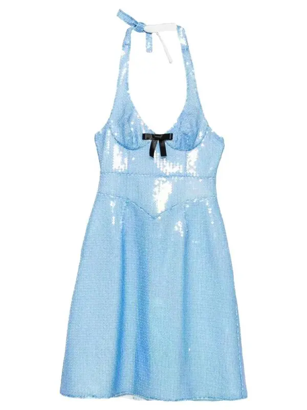 SHUSHU/TONG Sequin Embellishment Midi Dress - Blue