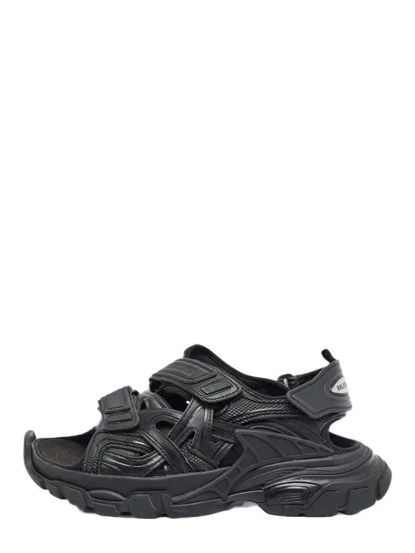 Balenciaga Track Slingback Sandals - Black