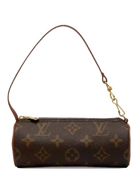 LOUIS VUITTON 1990-2010 Monogram Papillon Pochette Handbag - Brown