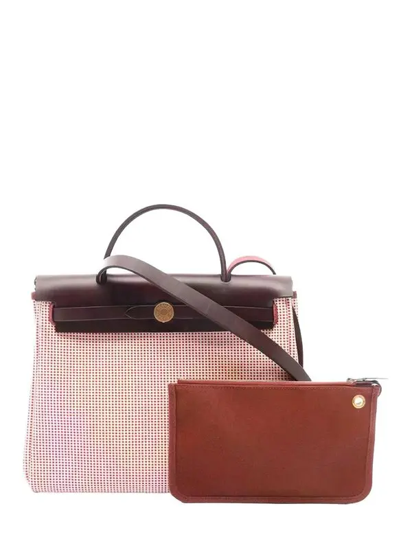 Hermès Herbag Zip 31 Satchel - Red