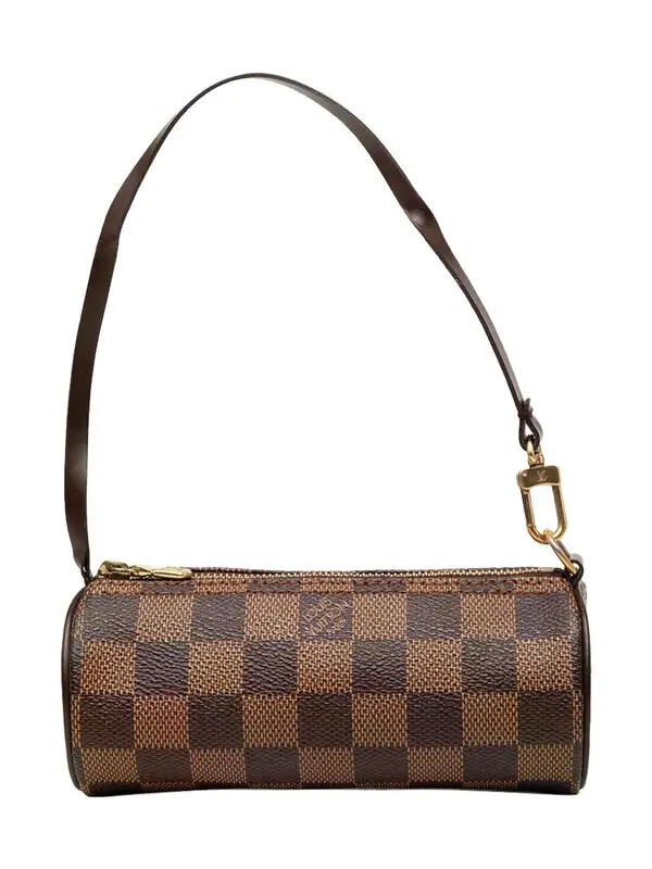 LOUIS VUITTON 2000-2026 Damier Ebene Papillon Pochette Handbag - Brown
