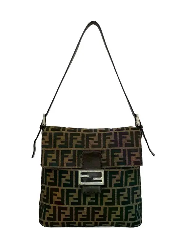 Fendi Zucca Canvas Shoulder Bag - Brown