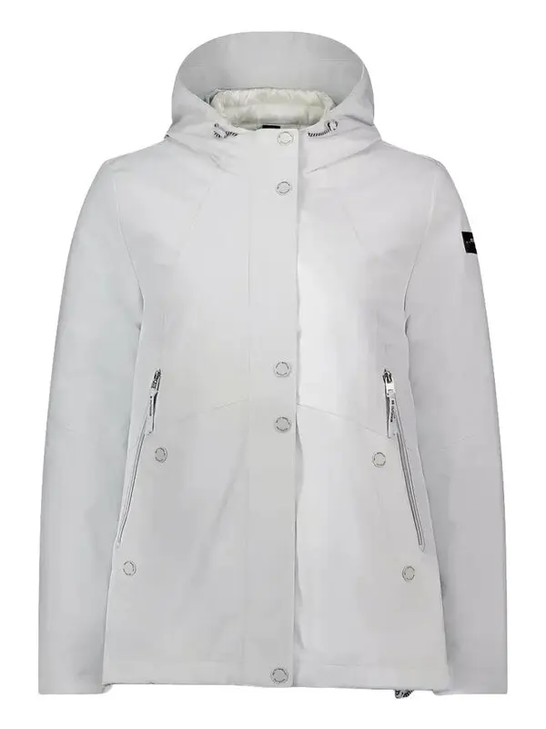 BETTY BARCLAY Hooded Zip-fastening Jacket - Grey