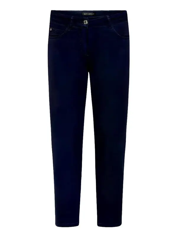 BETTY BARCLAY Cropped Slim-fit Jeans - Blue