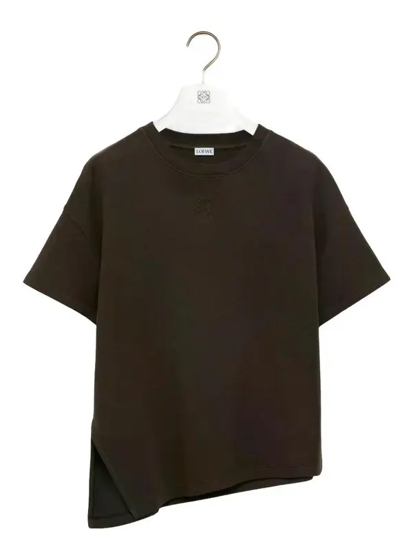 Loewe Asymmetric T-shirt - Brown