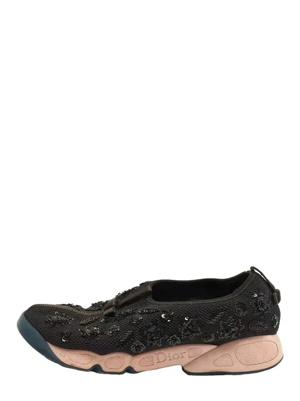 Dior Fusion Crystal-embellished Sneakers - Black