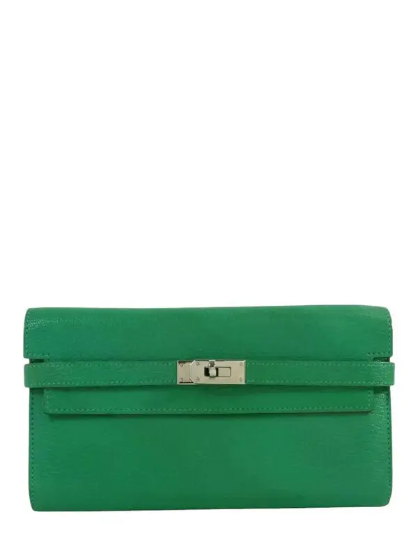 Hermès Kelly Leather Wallet - Green