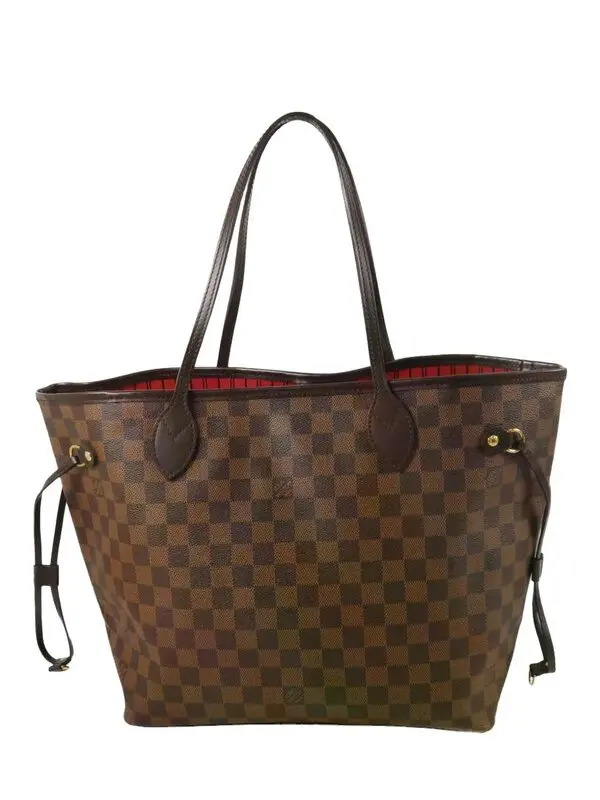 LOUIS VUITTON Mm Damier Neverfull Tote Bag - Brown