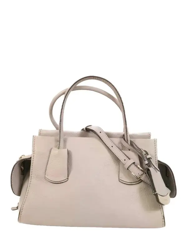 TOD'S Grained Tote Bag - Grey