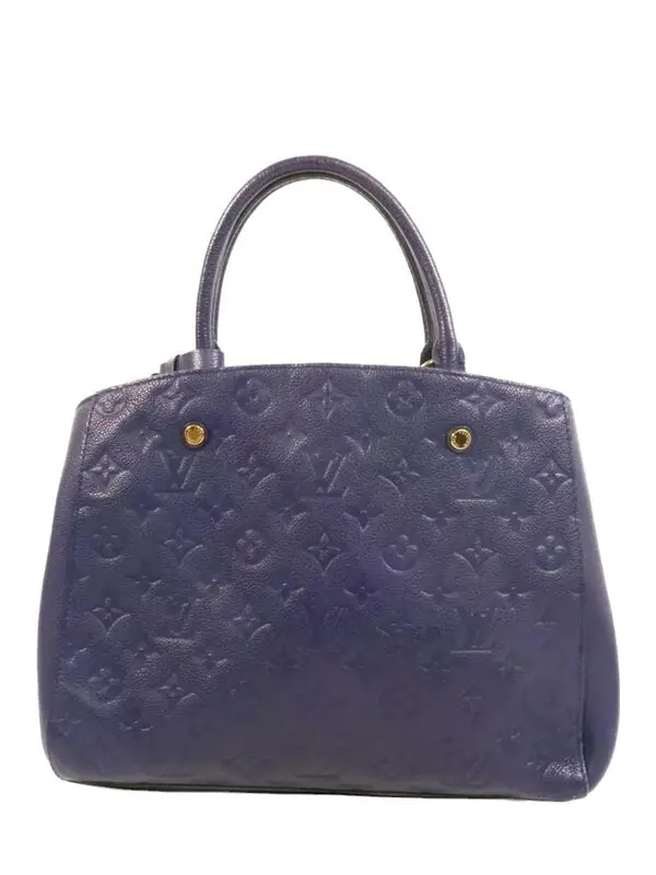 LOUIS VUITTON Monogram Empreinte Montaigne Shoulder Bag - Blue