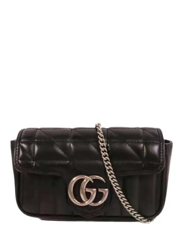 Gucci Gg Marmont Shoulder Bag - Black