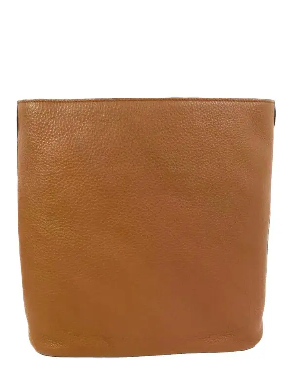 Prada Vitello Phenix Leather Shoulder Bag - Brown
