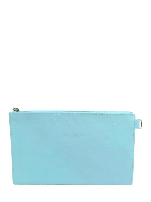 Longchamp Leather Clutch Bag - Blue