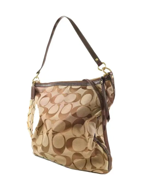 COACH VINTAGE Monogram Print Shoulder Bag - Neutrals