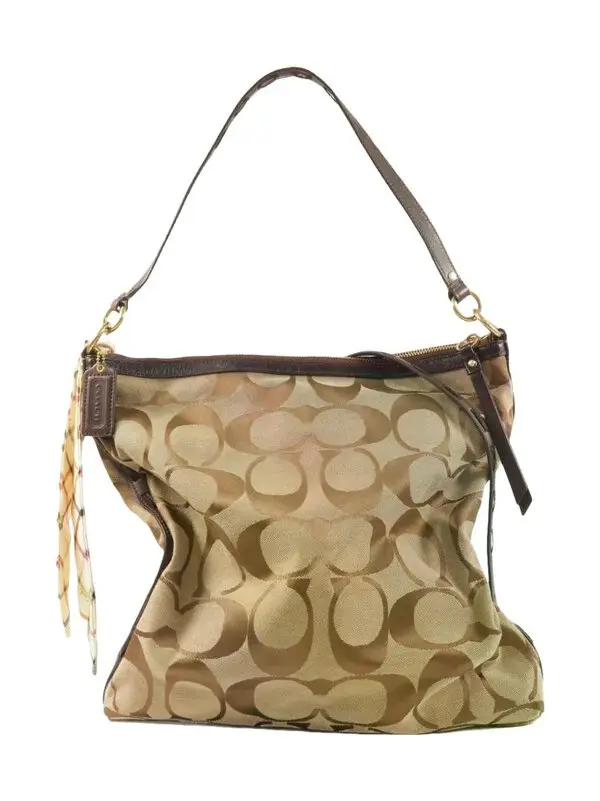 COACH VINTAGE Monogram Print Shoulder Bag - Neutrals