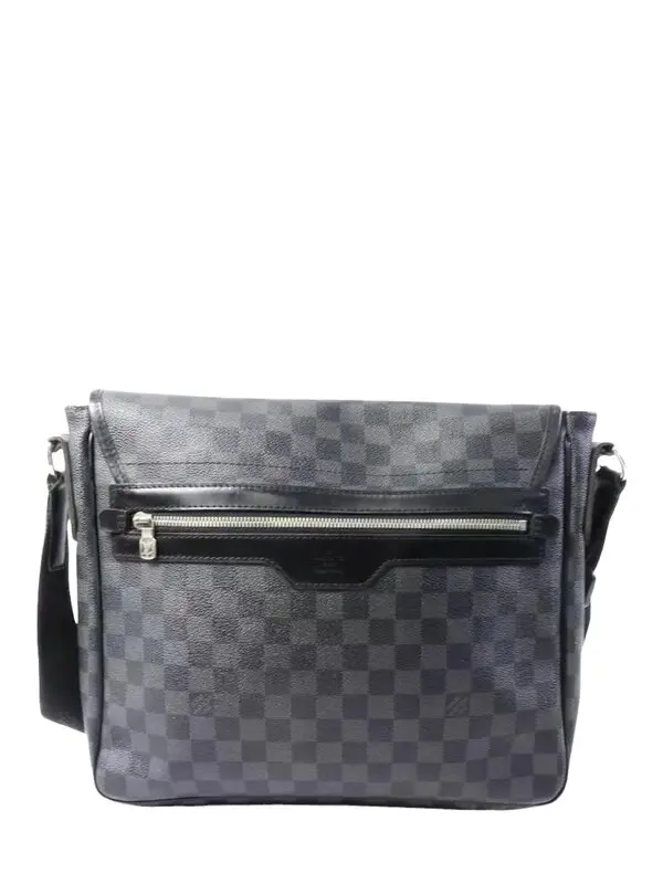 LOUIS VUITTON Damier Graphite Daniel Shoulder Bag - Black