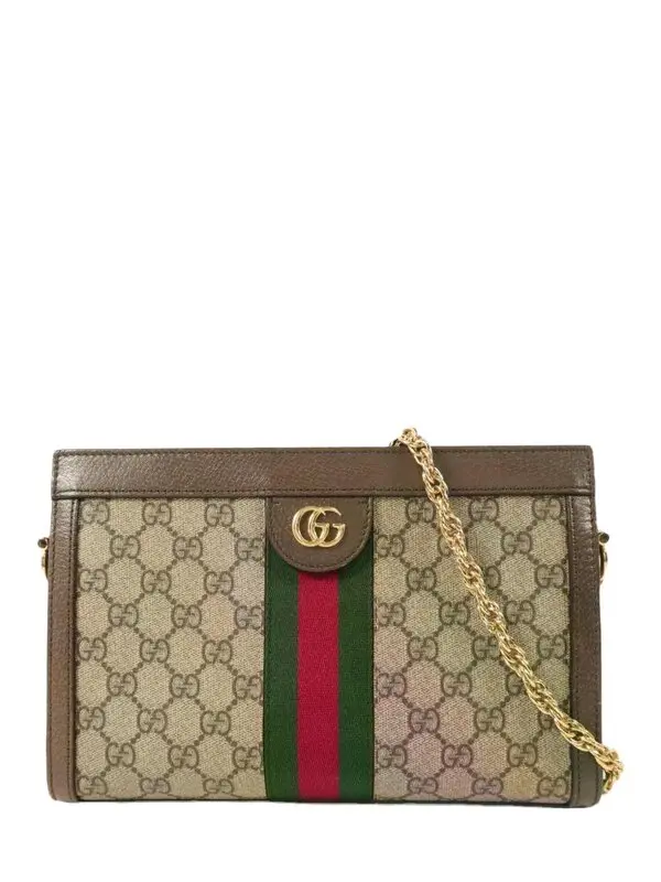 Gucci Ophidia Gg Chain Shoulder Bag - Neutrals