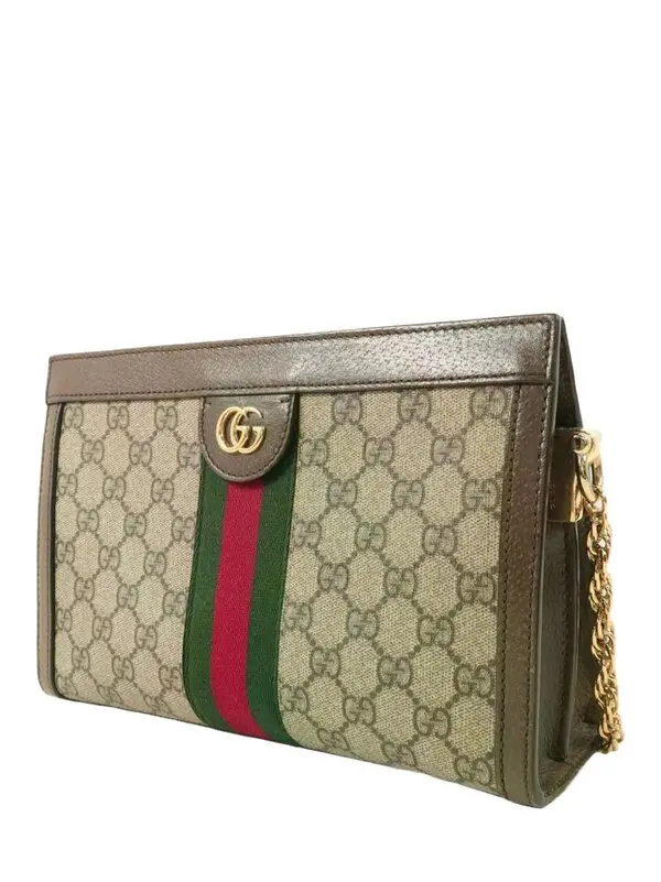 Gucci Ophidia Gg Chain Shoulder Bag - Neutrals