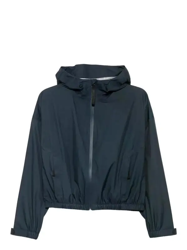 ALPHATAURI Hooded Elasticated-hem Jacket - Blue