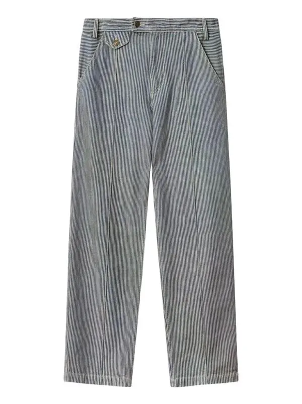Isabel Marant Étoile Elois Pinstripe Cotton Pants - Blue