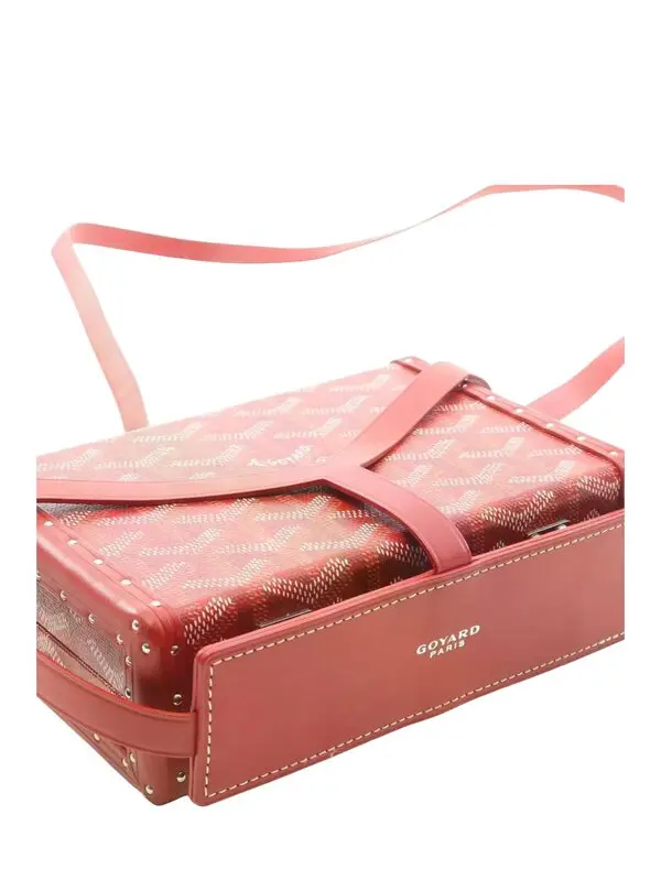 Goyard 2000-2026 Goyardine Minaudiere Crossbody Bag - Red