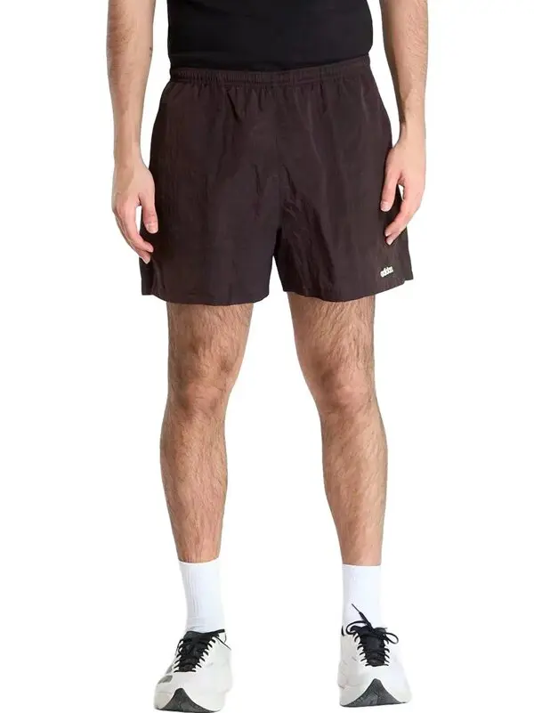 Adidas Logo Print Track Shorts - Brown