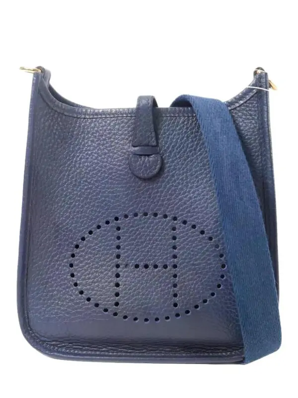 Hermès Evelyne Leather Shoulder Bag - Blue