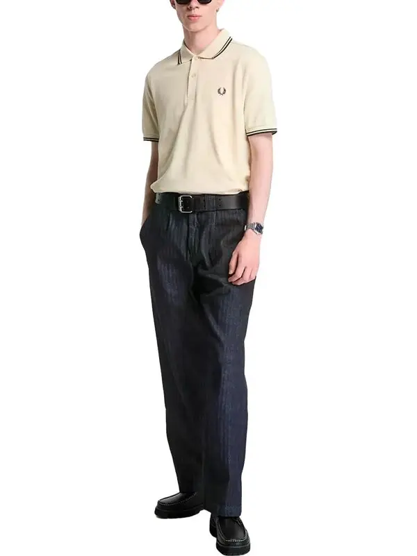 Fred Perry Cotton Polo Shirt - Neutrals