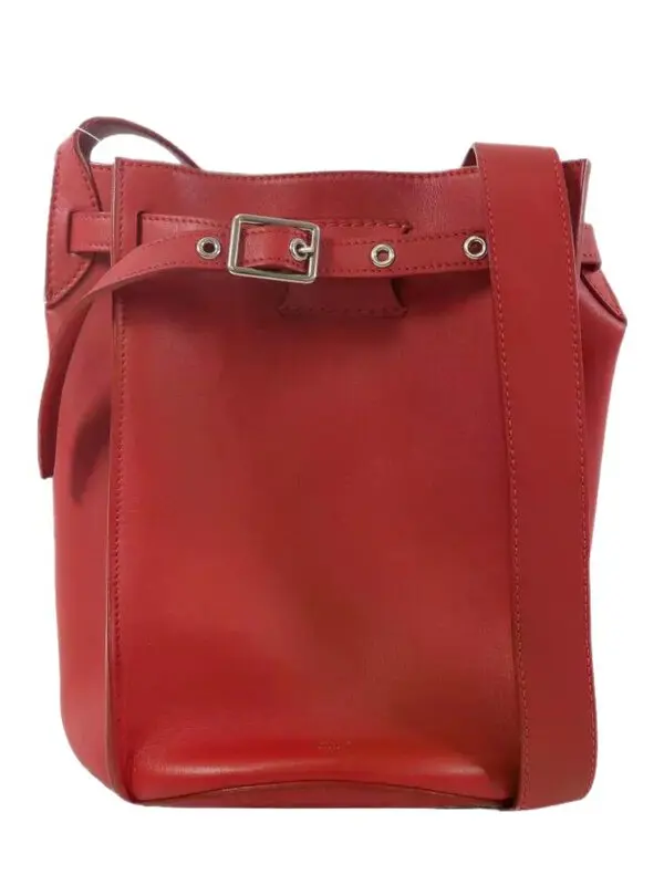 Celine Leather Big Bag Bucket Bag - Red
