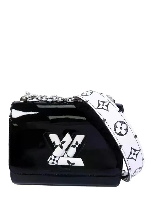 LOUIS VUITTON Twist Patent-leather Shoulder Bag - Black