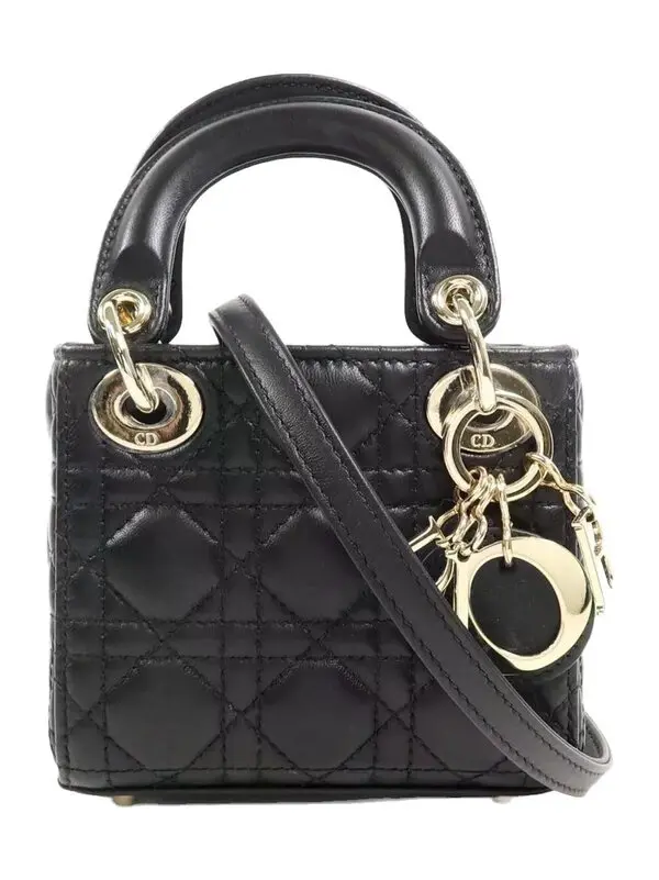 Dior Micro Lady Tote Bag - Black