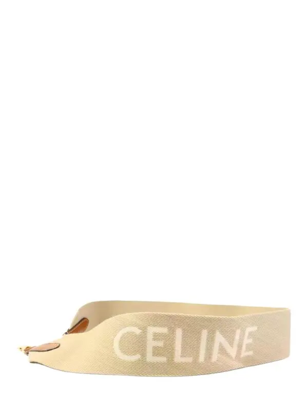 Celine Logo Print Bag Strap - Neutrals