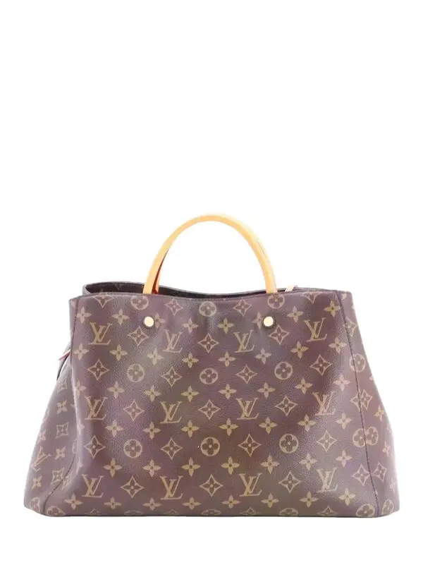 LOUIS VUITTON Montaigne Monogram Canvas Gm Tote Bag - Brown