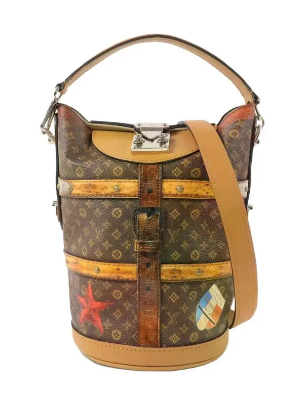 LOUIS VUITTON Time Trunk Monogram Shoulder Bag - Brown