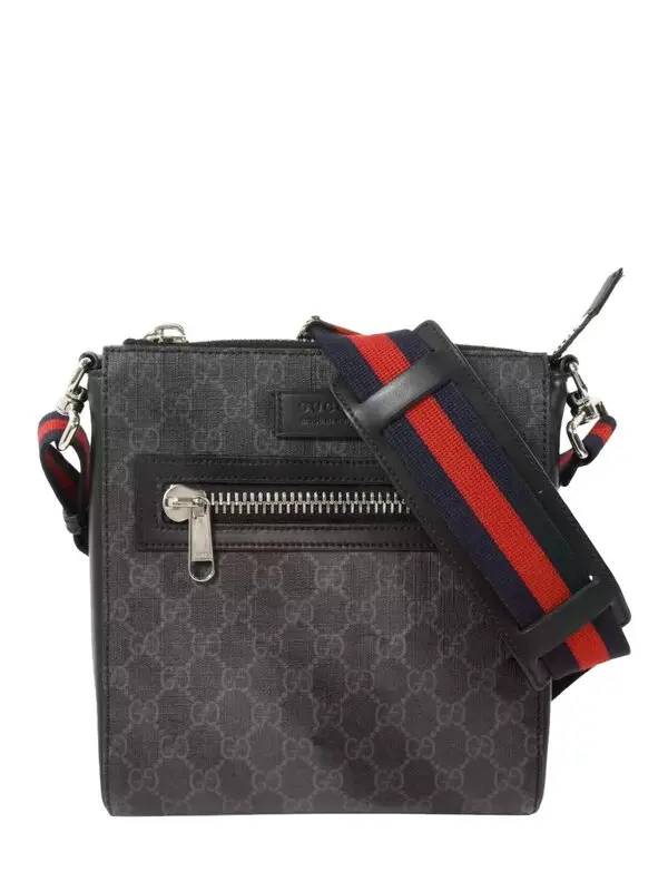 Gucci Gg Supreme Messenger Bag - Black