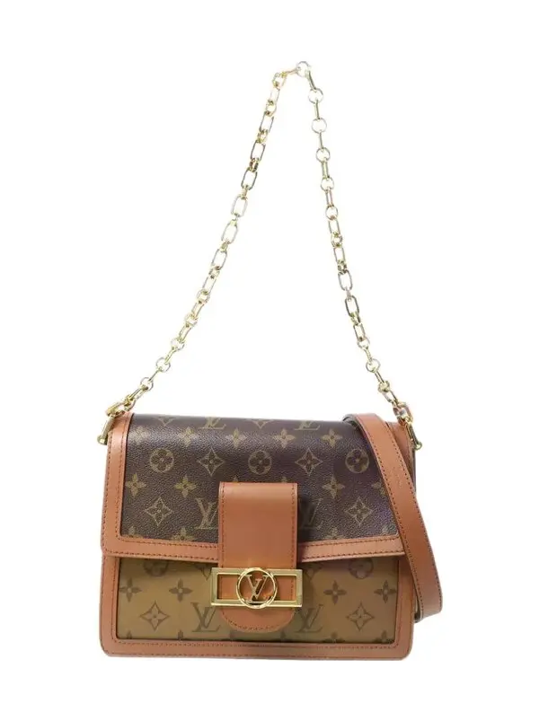LOUIS VUITTON Dauphine Mm Monogram Shoulder Bag - Brown