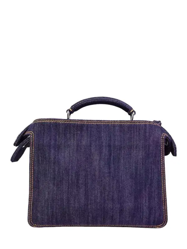 Fendi Small Peekaboo Iseeu Denim Tote Bag - Blue