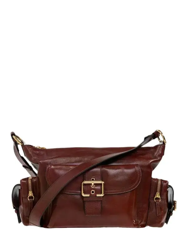 Chloé Buckle-detail Multi-pocket Shoulder Bag - Brown