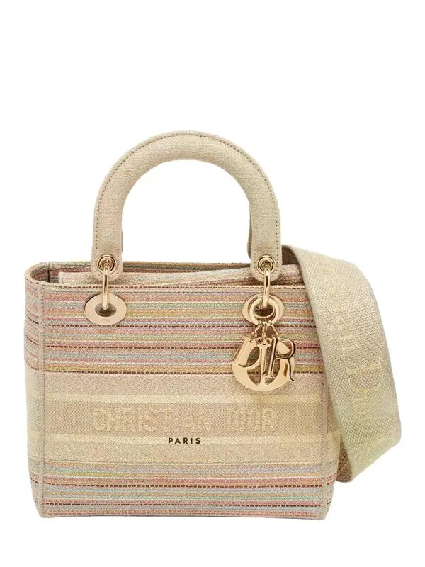 Dior Lady D-lite Tote Bag - Neutrals