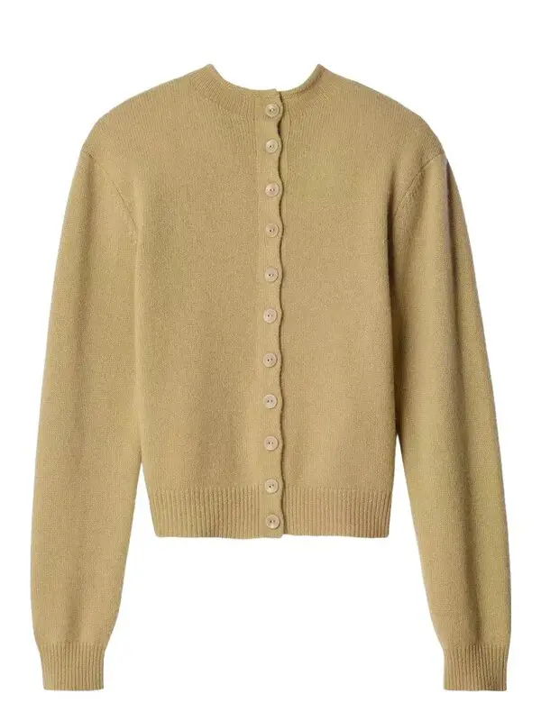 LEMAIRE Reversible Buttoned Sweater In Cashmere - Neutrals