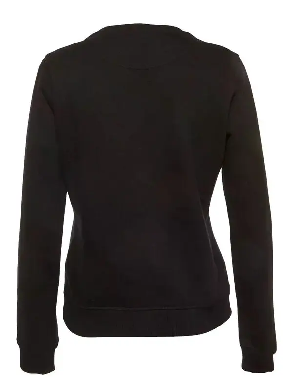 Kenzo Tiger Embroidered Crew Neck Long Sleeve Sweater - Black