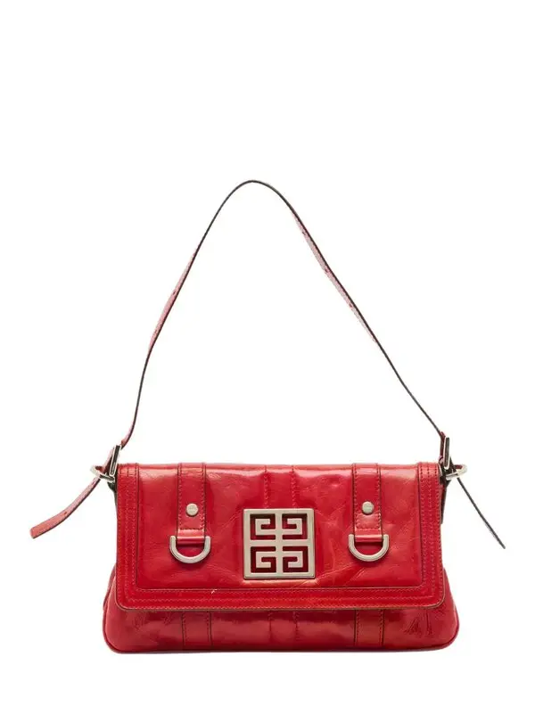 Givenchy Logo Flap Shoulder Bag - Red