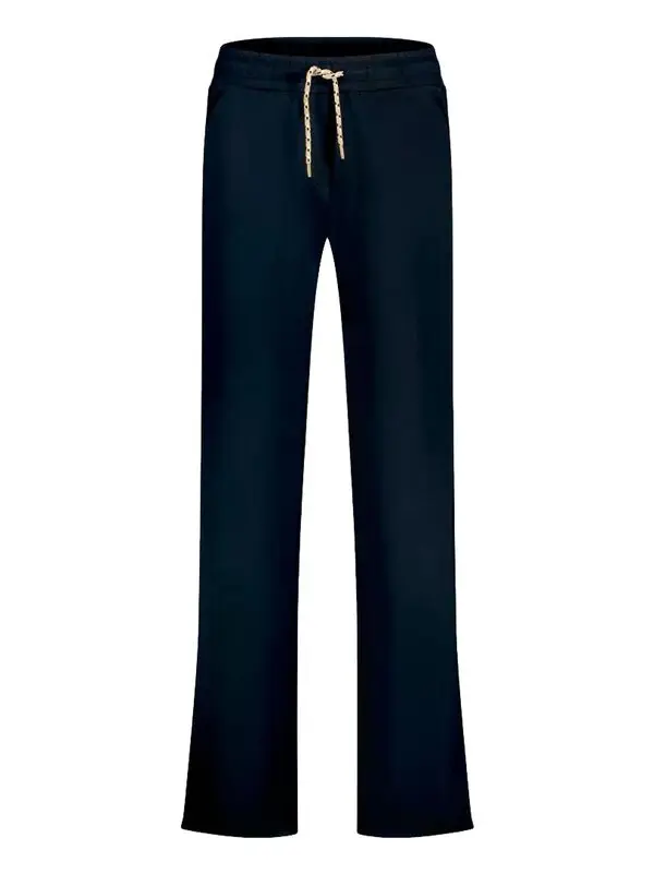 BETTY BARCLAY Drawstring Waist Track Pants With Stripe Detail - Blue